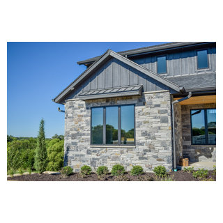 Modern Black Horse Ashlar Home - Traditional - Exterior - Omaha - by ...