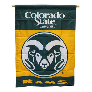 Colorado State, 28"x40" 2-sided NCAA Banner - Contemporary - Game Room ...