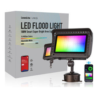 4 Pack LED Smart Flood Light, Commercial Security Lights, 16 Million ...