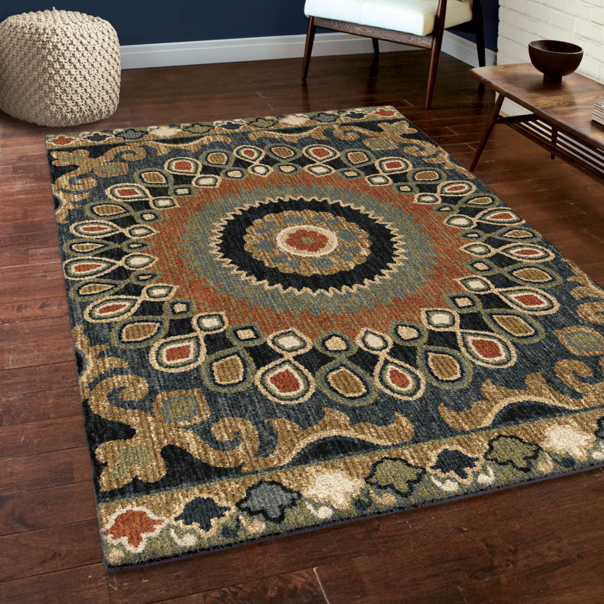 Palmetto Living by Orian Next Generation Indo China Area Rug, Multi, 7 ...