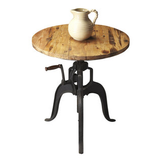 Albert Metal & Wood Hall/Pub Table - Industrial - Indoor Pub And Bistro ...