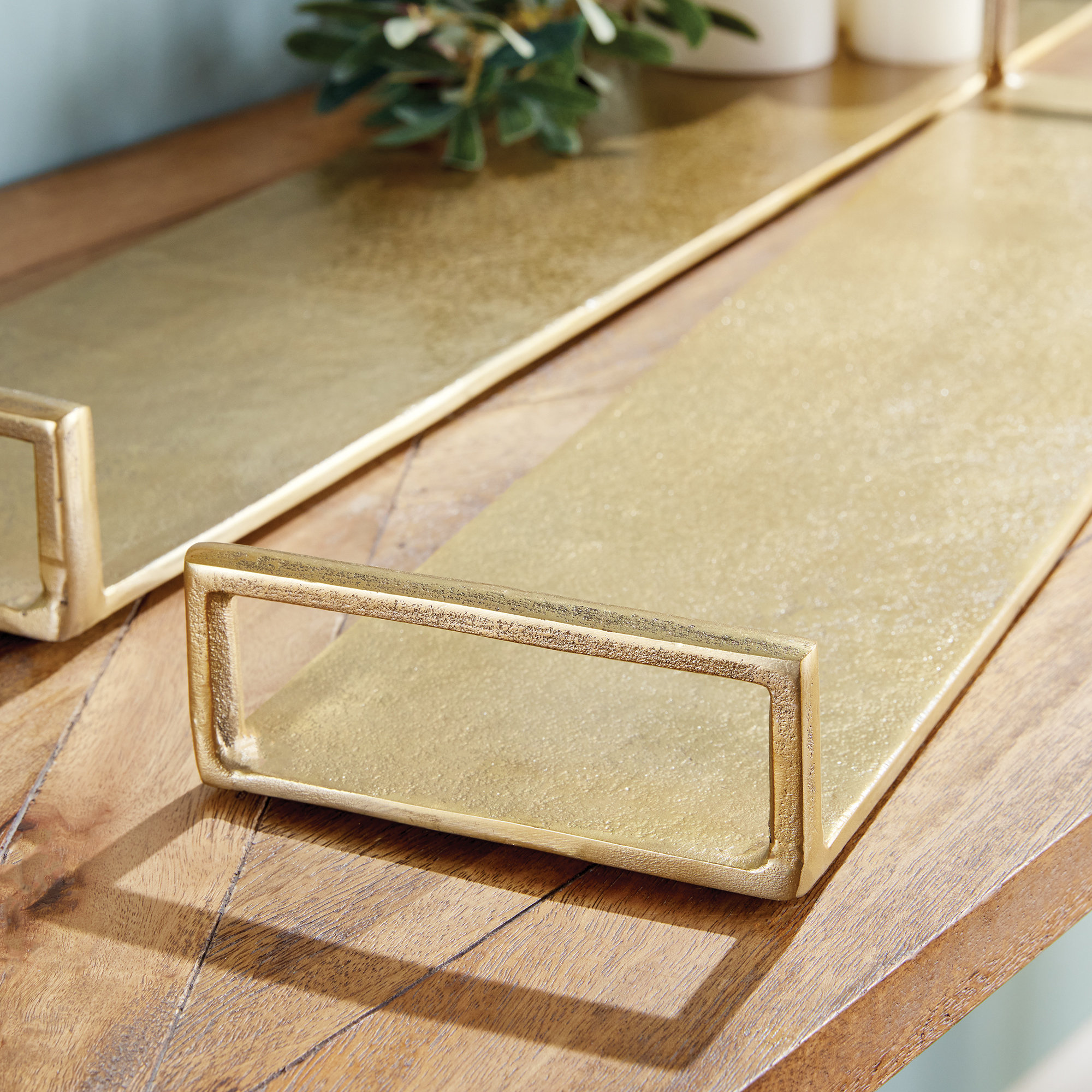 Elora Decorative Narrow Tray Set - Contemporary - Serving Trays - by ...