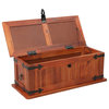 vidaXL Solid Acacia Wood Storage Chest 23.6" Storage Box Truck Wooden ...