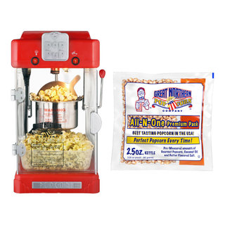 Pop Pup Popcorn Machine 2.5 Oz Kettle with 24-Pack of Pre-Measured ...