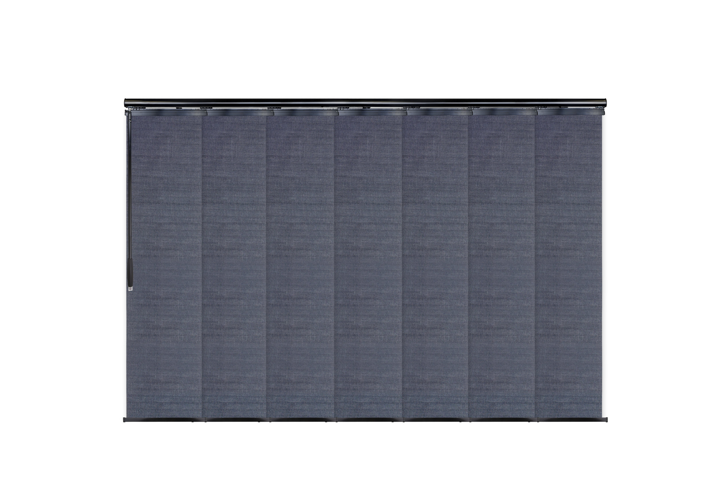 Azure 7-Panel Track Extendable Vertical Blinds 110-153"W, 91.4" H ...