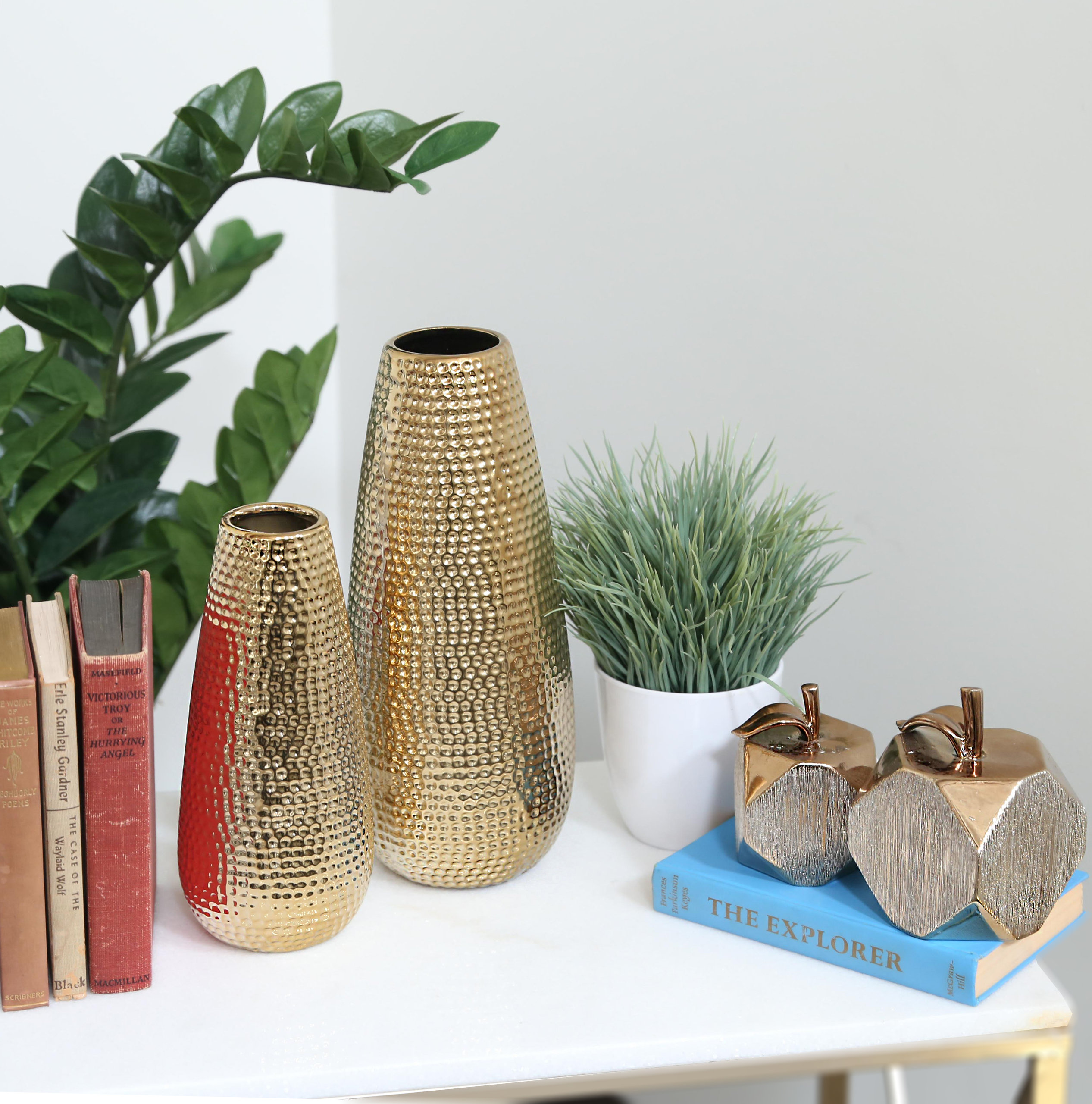 Decker Ceramic Vase, Large - Contemporary - Vases - by Urban Trends ...