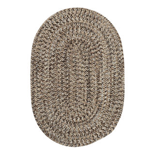 Colonial Mills Carrington Tweed Braided Area Rug, 9x9 - Farmhouse ...