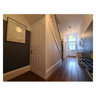 Ground floor hallway transformation in Putney - Modern - Hall - London ...