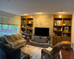 Help Husband wants tv IN FRONT OF fireplace