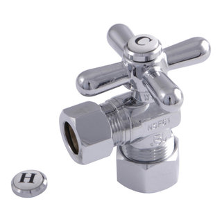 CC54401X 5/8" O.D. Compression, 1/2" O.D. Compression Angle Shut-off ...