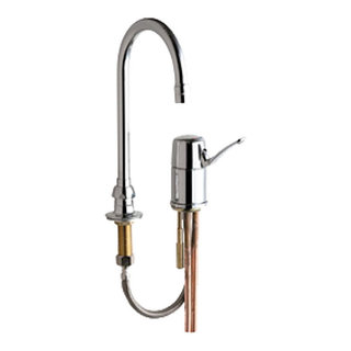Chicago Faucets 2302-E35ABCP Single Lever Hot and Cold Water Mixing ...