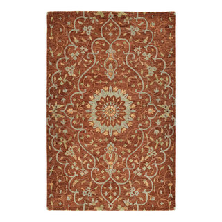 Kaleen Chancellor Collection Dark Brick Area Rug 5'x7'9" - Traditional ...