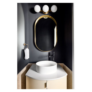 Somerset Pop-up in Chevy Chase, Maryland - Midcentury - Powder Room ...