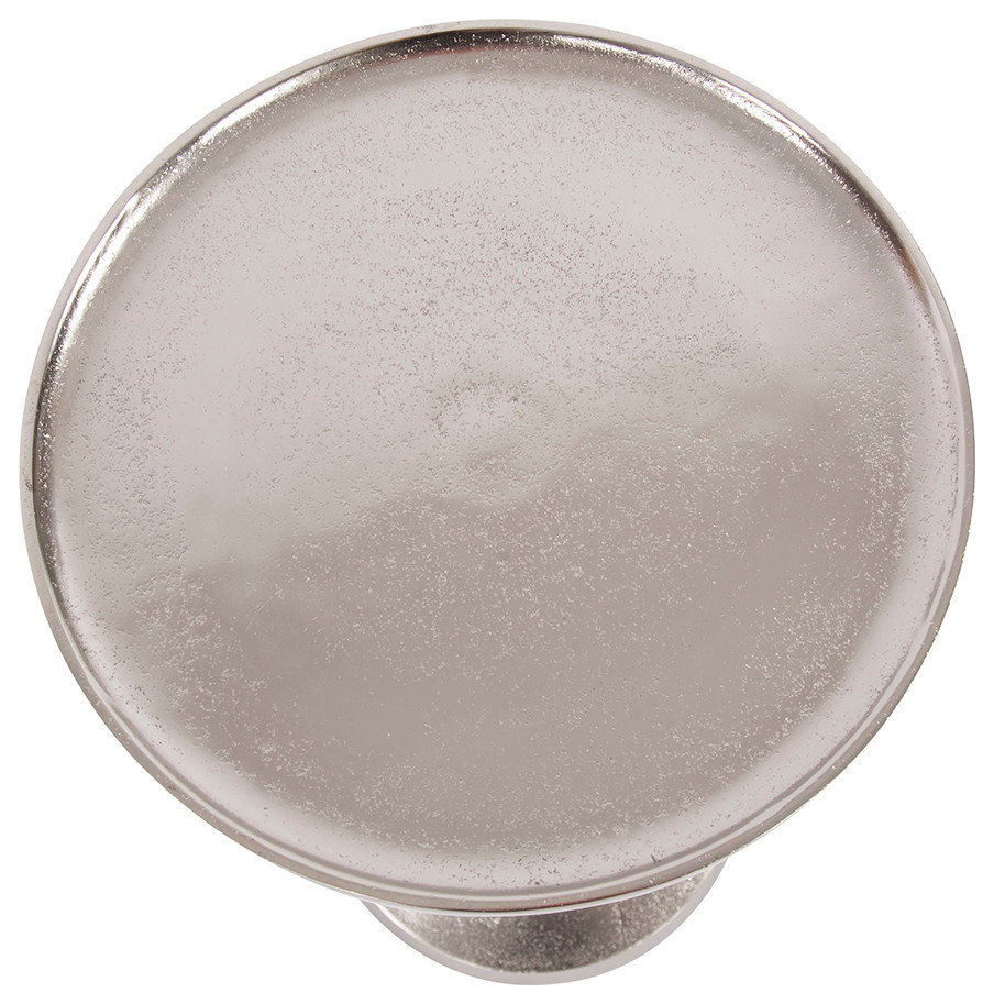 Candlestick Nickel Martini Table - Transitional - Side Tables And End ...