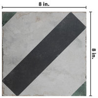 Renaissance Deco Frame Porcelain Floor and Wall Tile Sample ...