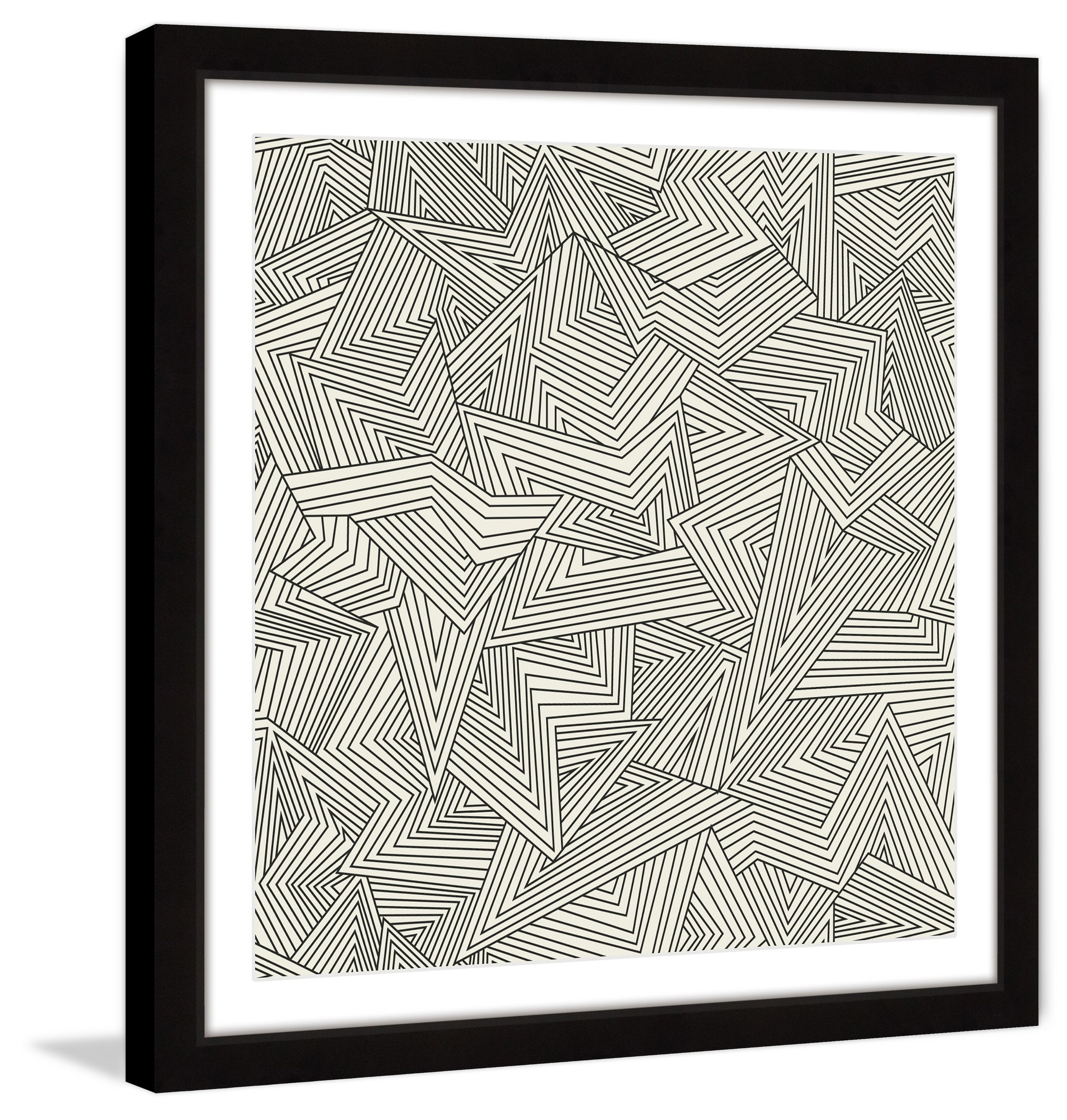"Paths to Nowhere" Framed Art Print, 12x12 - Contemporary - Prints And ...