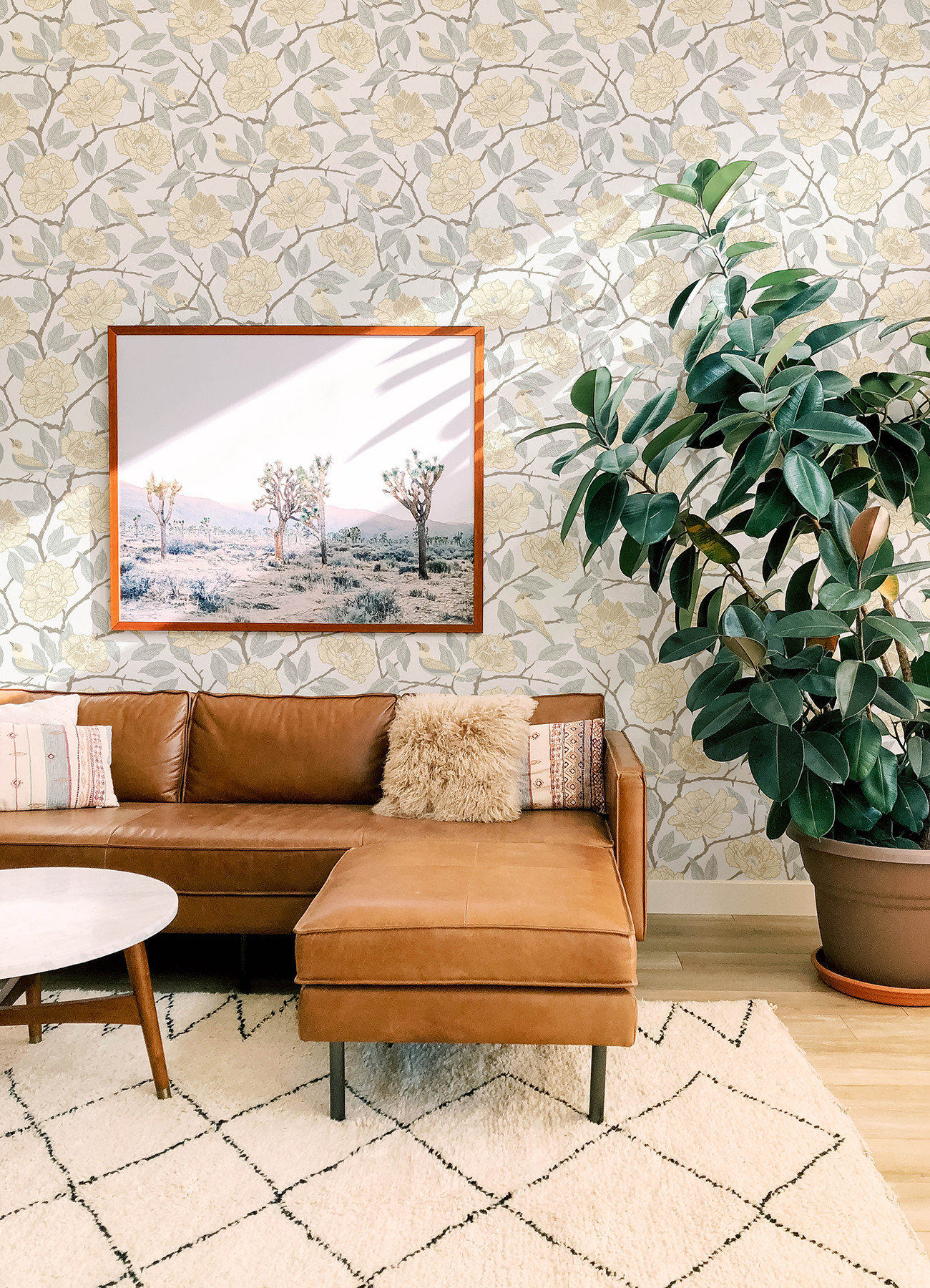 Bernadina Light Yellow Rosebush Wallpaper, Bolt - Contemporary ...