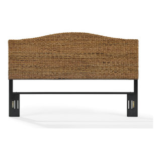 Serena Rattan King Headboard - Tropical - Headboards - by Crosley | Houzz