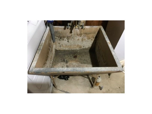 Cement Utility sink House built in 1956