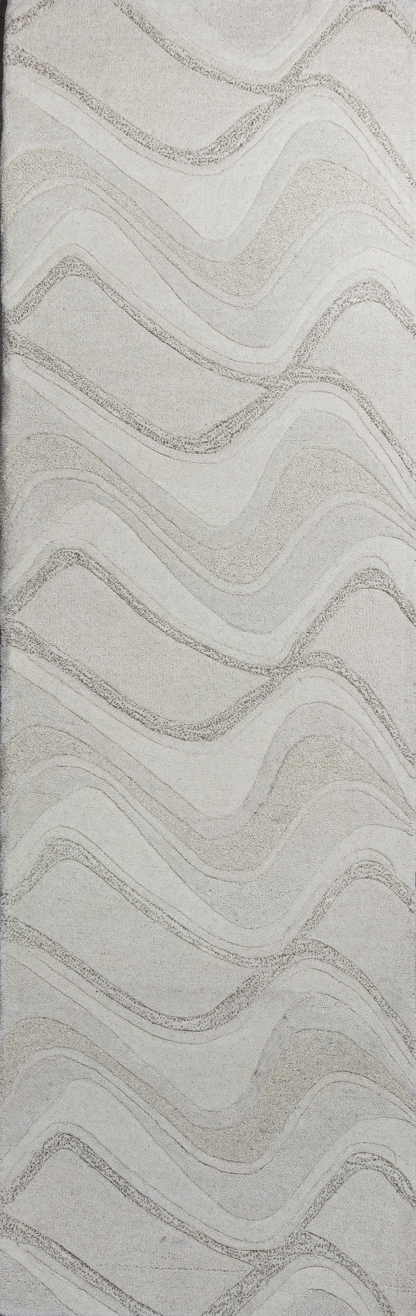 Eternity 1085 Ivory Waves Rug, 8'x10'6" - Contemporary - Area Rugs - by ...