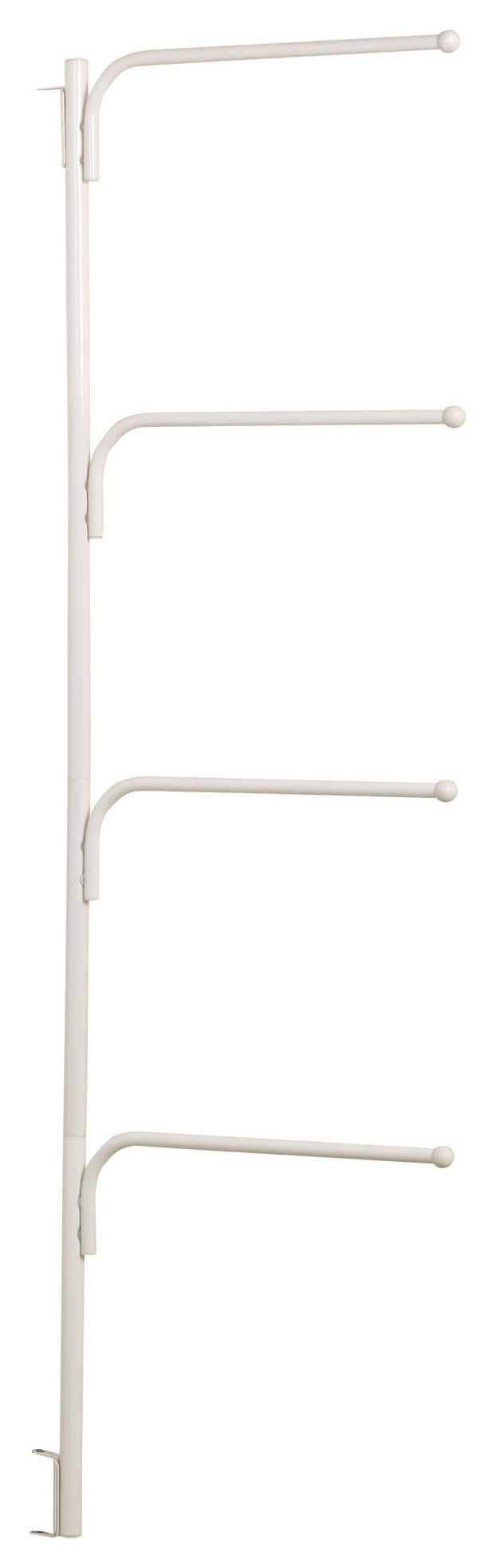 Hinge It Clutterbuster Four Bar Hanging Valet, Towel Rack, White ...