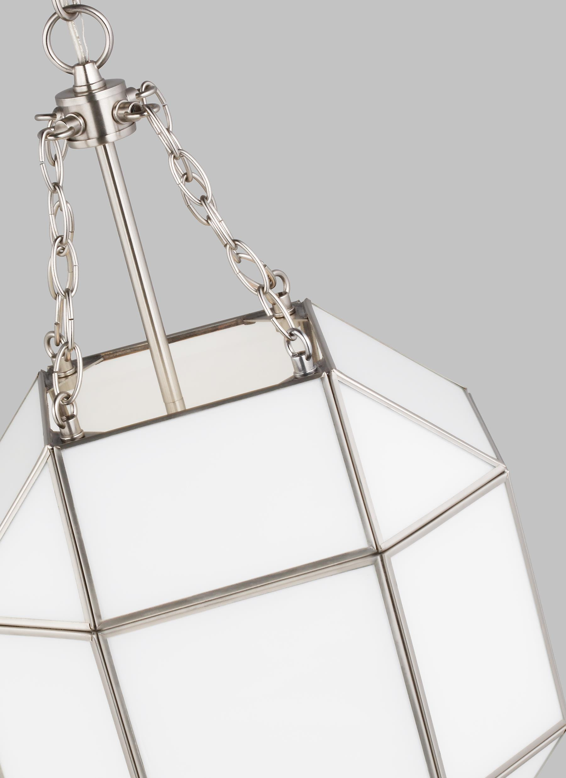 Morrison Small Three Light Lantern, Brushed Nickel - Transitional ...