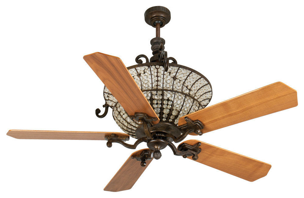 K10875 Craftmade Cortana 5 Blades 52" Indoor Ceiling Fan in Walnut ...