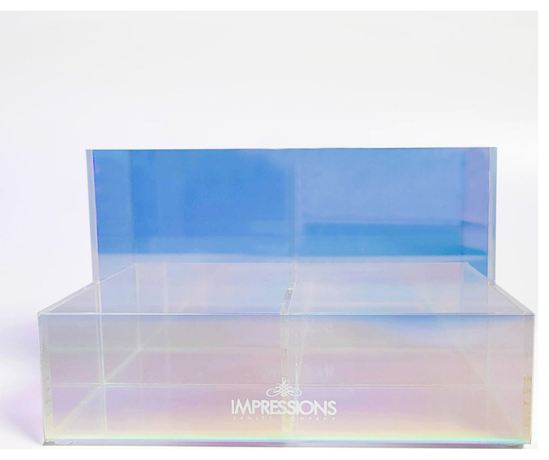 Prisma Clear Acrylic Makeup Organizer 2 Tiered - Contemporary ...