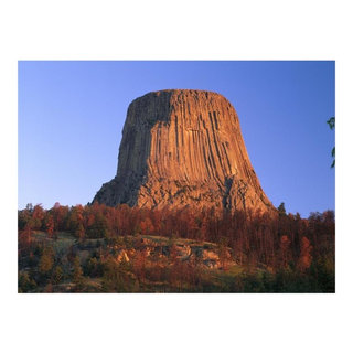 "Devil's Tower National Monument, basalt tower, sacred site" Paper Art ...