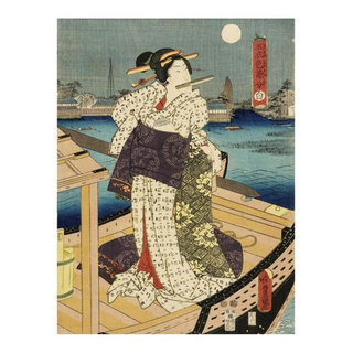 "Costumes in Five Different Colors - White (Shiro)" Paper Art, 14"x18 ...