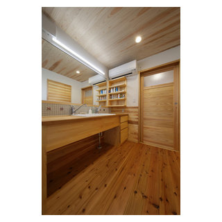 洗面脱衣室 - Japanese - Powder Room - Other - by 有限会社 ササキ設計 | Houzz AU