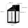 LED Light 6 in. Powder Coated Black Outdoor - Transitional - Outdoor ...