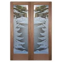 Front Door - Lake Arrowhead - Fiberglass Smooth - 30" x 80" - Book/Slab Door, 36" (3/0) x 84" (7 ...