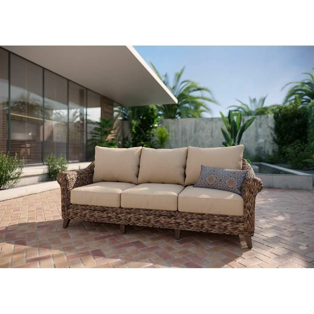 Cayman Sofa, Heritage Brown - Tropical - Outdoor Sofas - by Winston ...