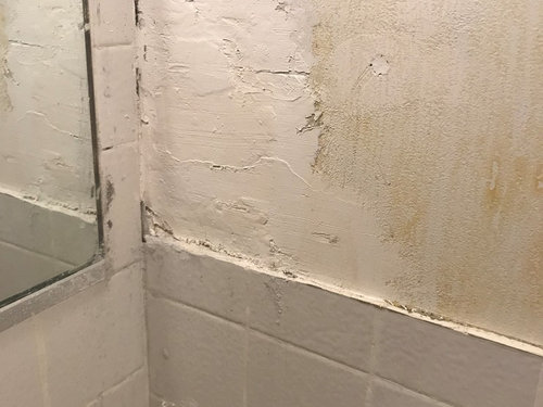 Bathroom wall disaster
