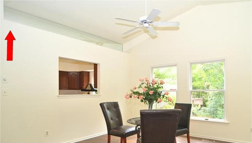 Decorating recessed mirrored areas in dining & living rooms