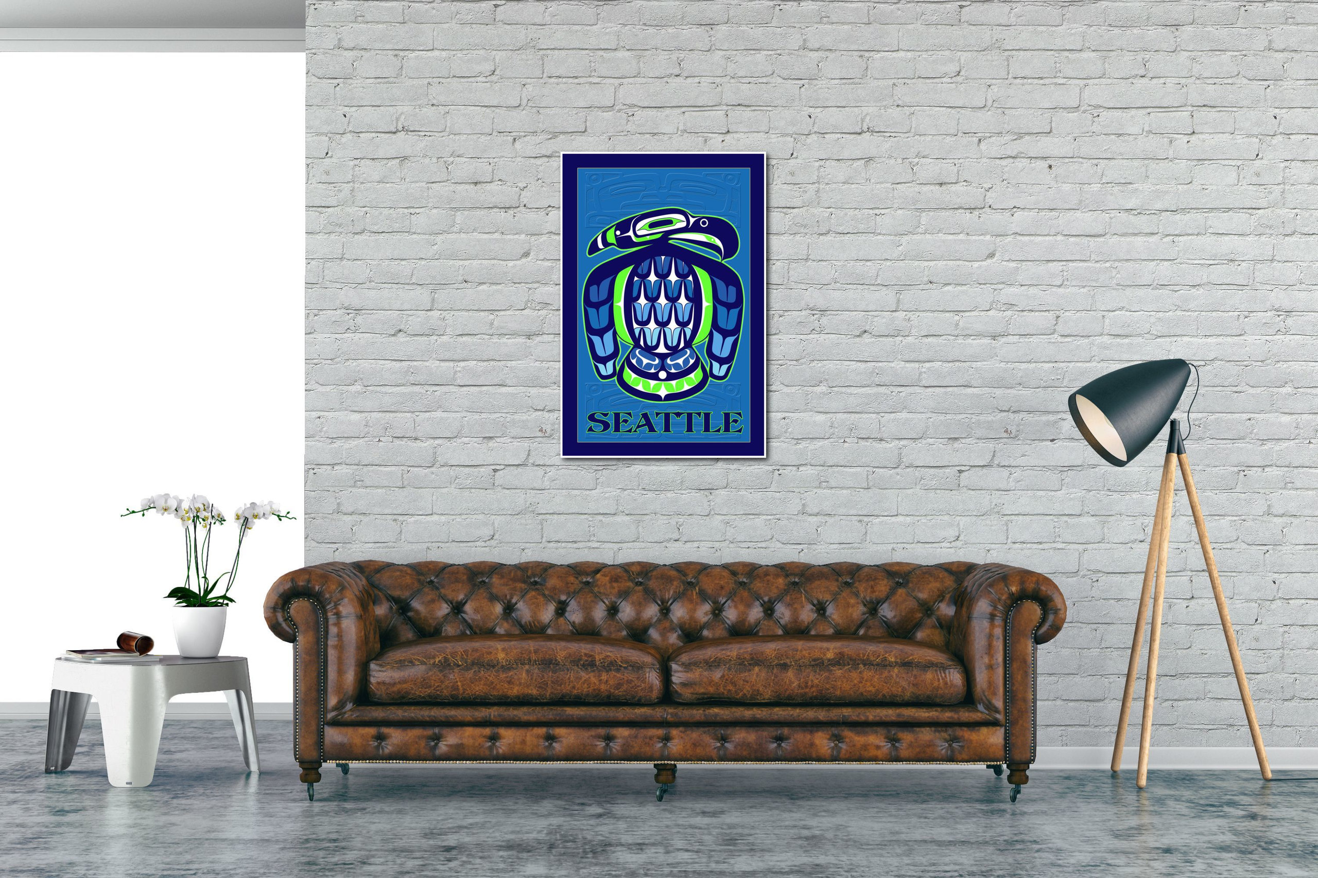 Dion Joseph Seattle Seahawk Art Print, 24"x36" - Contemporary - Fine ...