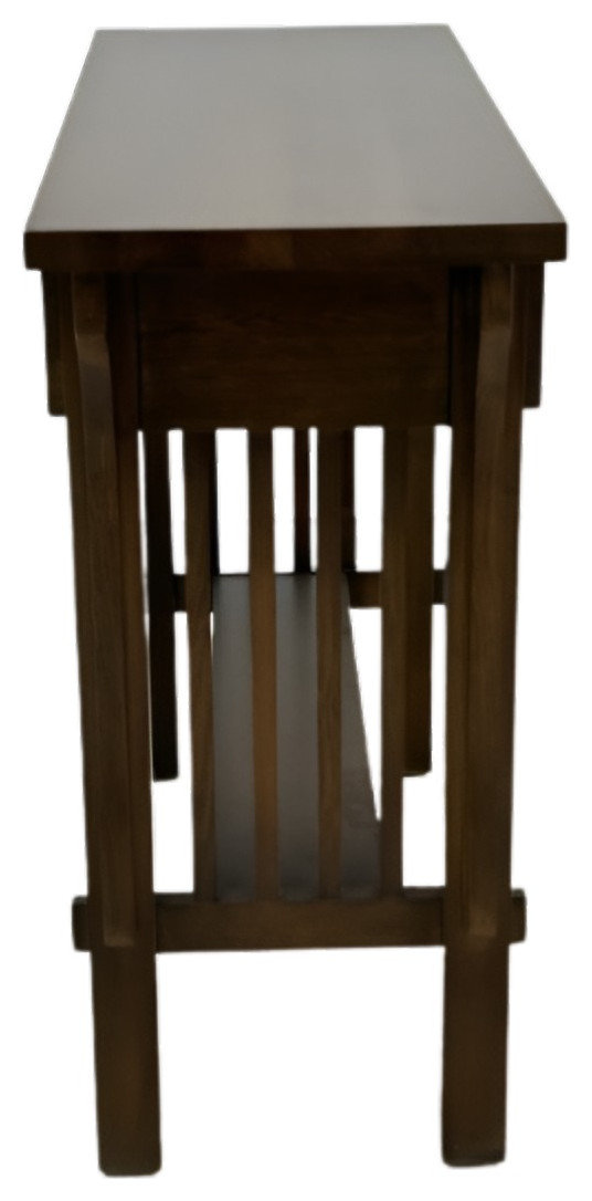 Mission Solid Quarter Sawn White Oak Console Table - Walnut - Craftsman ...