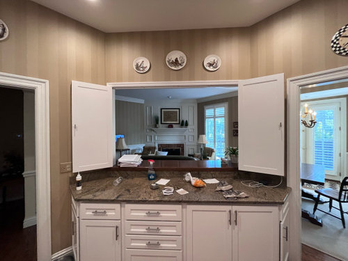 Kitchen Remodel with Diagonal Island