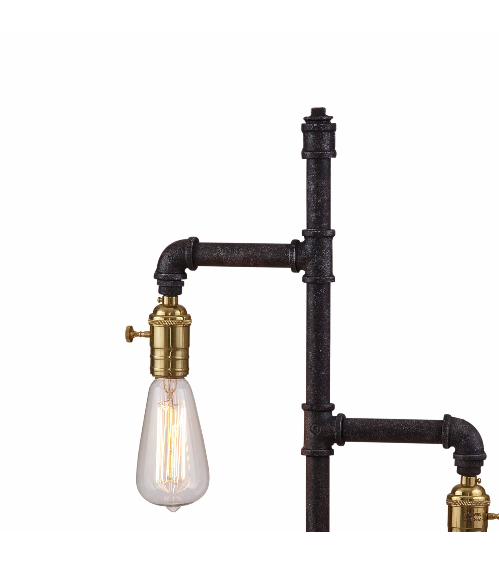 Rusty Textured Metal Table Lamp Telestar Belgian Luxe - Industrial ...