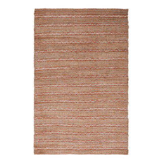 Safavieh Natural Fiber Nfb655P Striped Rug, Rust/Natural, 4'x6 ...