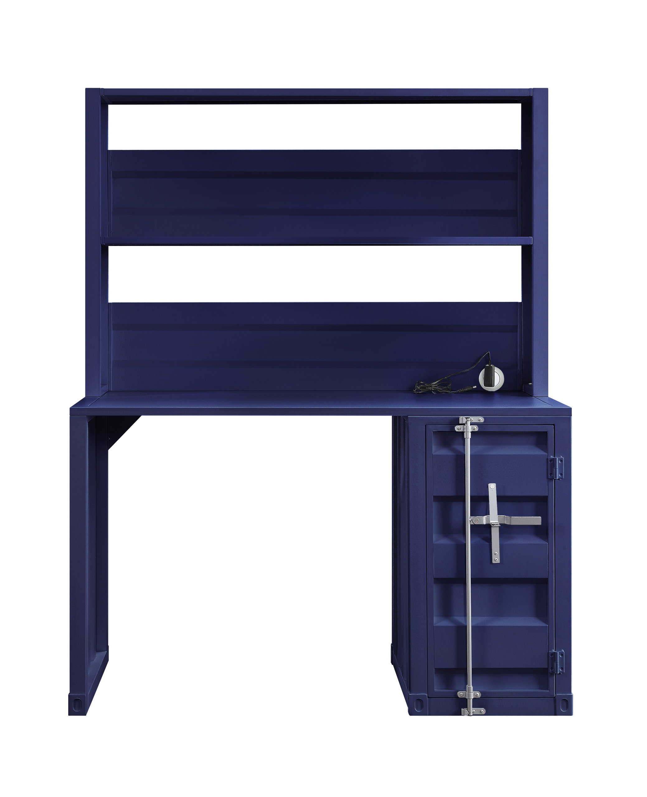 Benzara BM207441 Metal Base Dusk & Hutch, Storage Space & Recessed ...