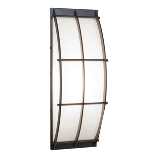 Tyro Wet Location LED Wall Fixture, Bronze Finish, Opal Glass Diffuser ...