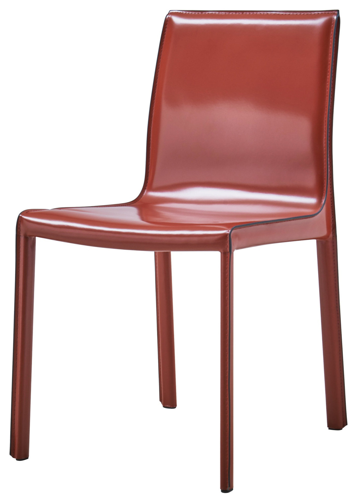 Gervin Recycled Leather Chair, (Set Of 2) - Contemporary - Dining ...