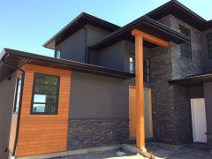 Black Stucco Home