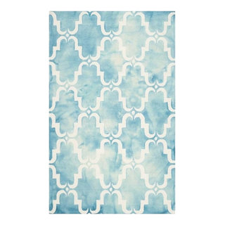 Safavieh Dip Dyed Turquoise Contemporary Rug - 8' x 10', 9' x 12 ...