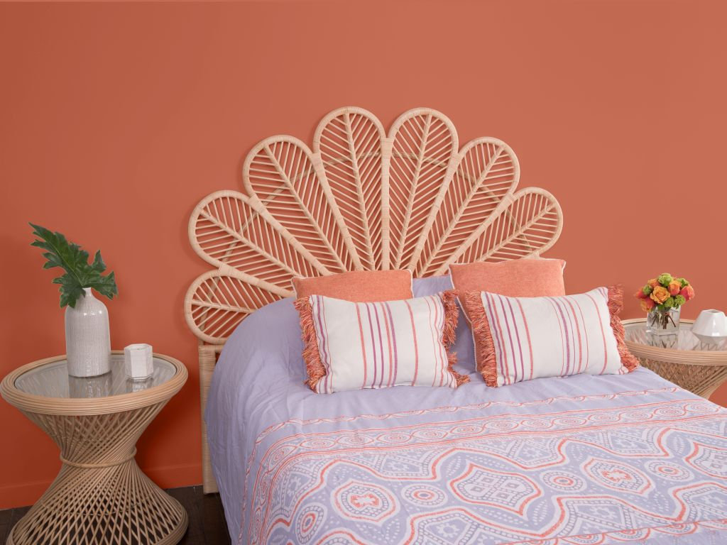 Rattan Petal Headboard Natural, Queen - Tropical - Headboards - by ...