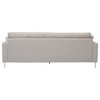 Vari Light Grey Textured Velvet Lounge Sofa - Midcentury - Sofas - by ...