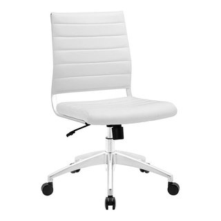 Hawthorne Collection Armless Office Chair in Tan - Contemporary ...