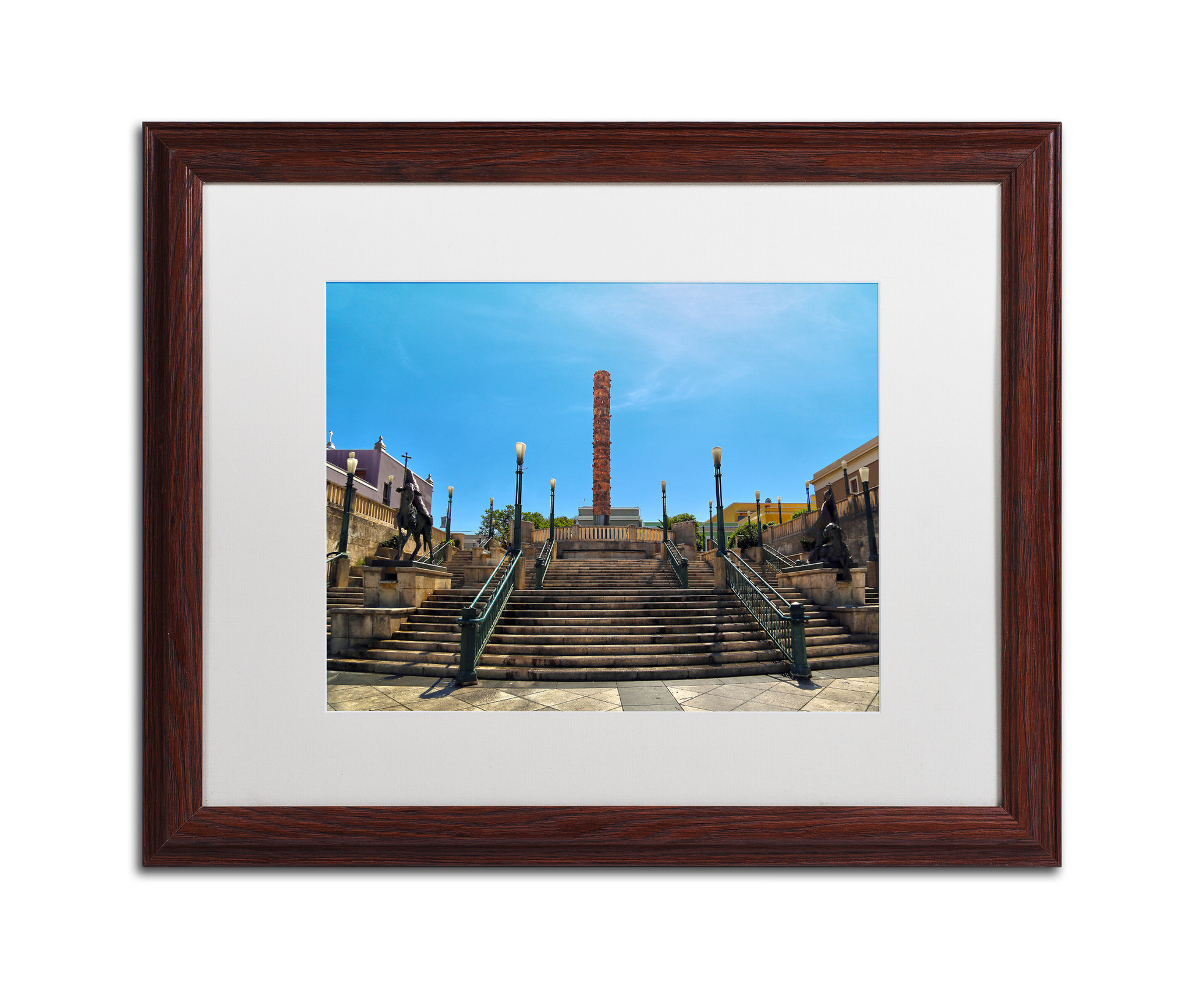 CATeyes 'El Totem Telurico-San Juan' Matted Framed Art, 20x16 ...